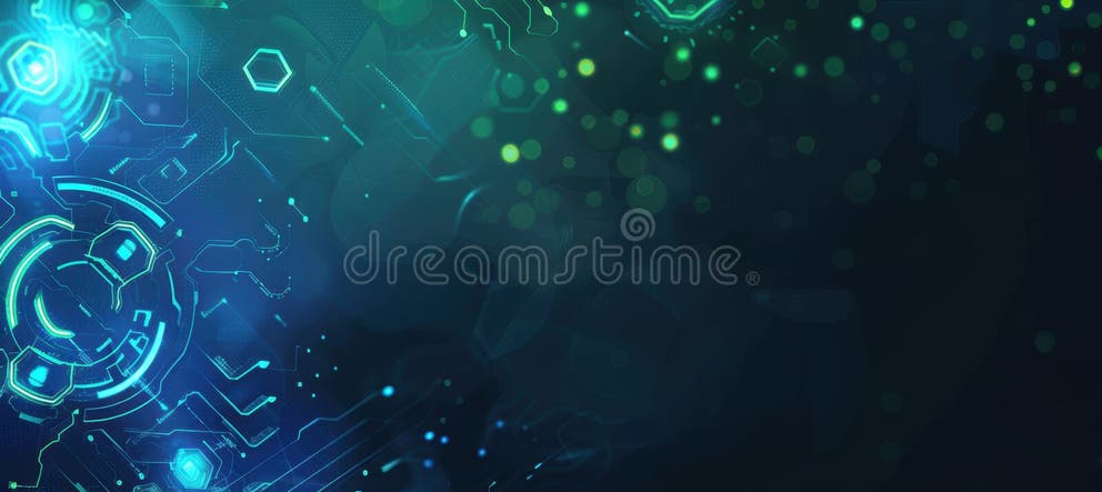 Futuristic Holographic Interface Design for Tech Banners and ...