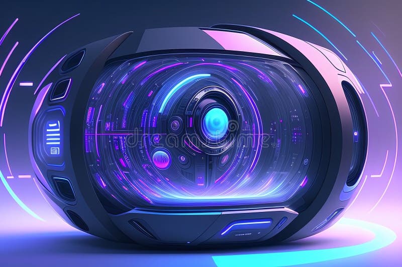 A Futuristic Holographic Interface Displays Virtual Reality Content ...