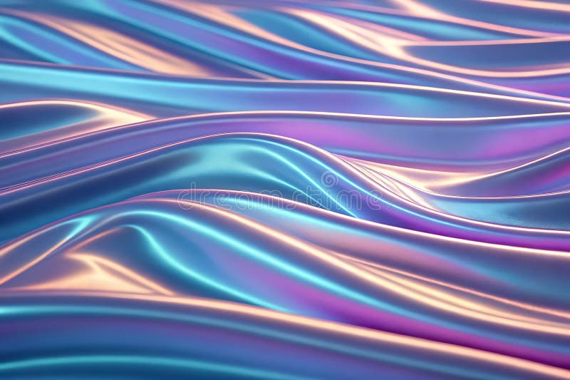 Futuristic Holographic Liquid Texture Iridescent Shift Modern Stock ...