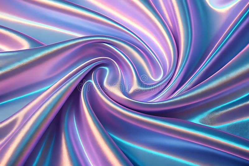 Futuristic Holographic Liquid Texture Vibrant Color Shift Design Stock ...