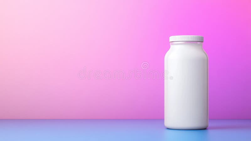 Futuristic Holographic Milk Packaging on Minimalist Display Stock ...