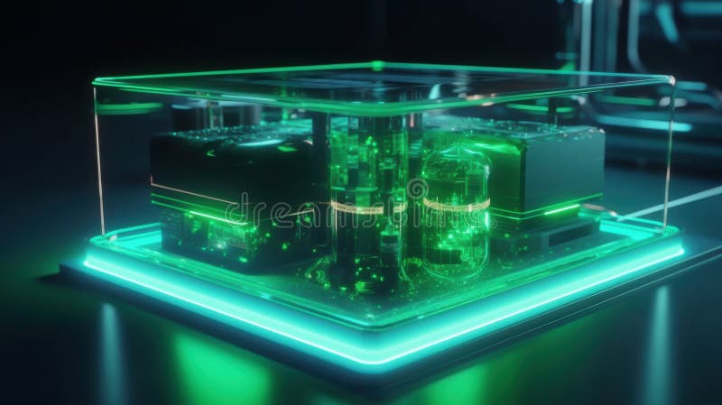 Futuristic Holographic Representation of a Hydrogen Fuel Cell ...