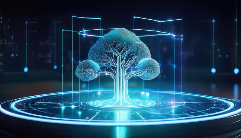 Futuristic Holographic Tree Representing Decision Making Models and ...