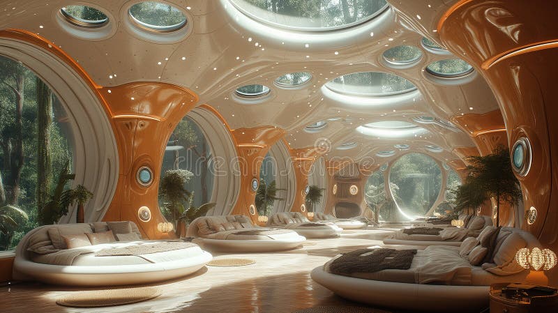 Futuristic Home Design Concept. Innovation, Architecture, Technology ...