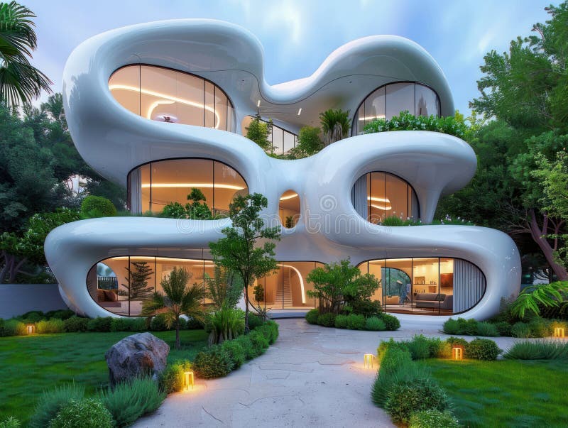 Futuristic Home Design Modern Dream Structure Combining Futuristic ... Futuristic Home Design Modern Dream Structure Combining Futuristic ...