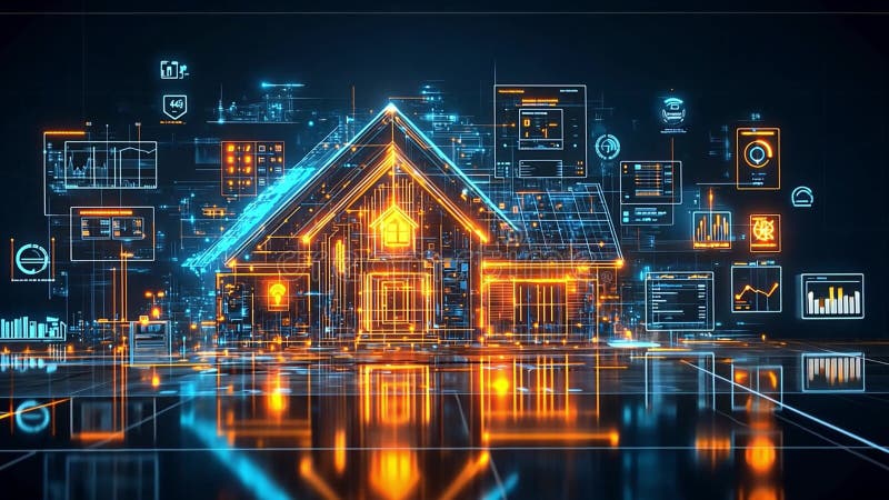 Digital Representation of a Futuristic Home with Holographic Interfaces ...