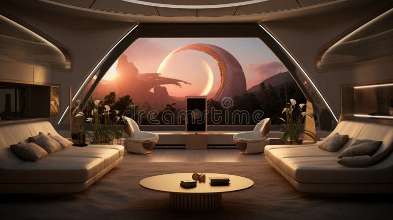 Futuristic Home Design Featuring Fluid, Organic Shapes and Seamlessly ...