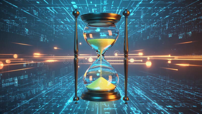 Floating 3d Hourglass Glowing Sand Stock Photos - Free & Royalty-Free ...