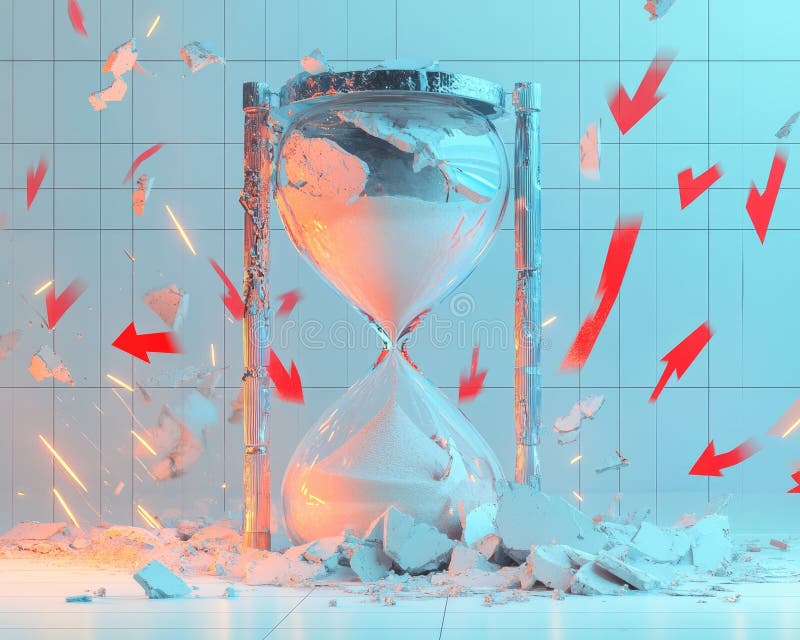 Hourglass Shattering Stock Illustrations – 17 Hourglass Shattering ...