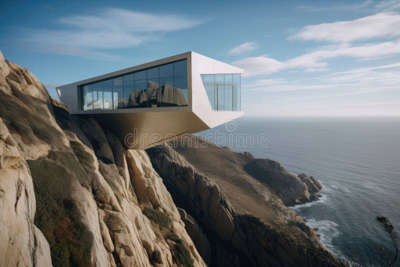Futuristic House Perched on the Edge of a Cliff, with Incredible View ...