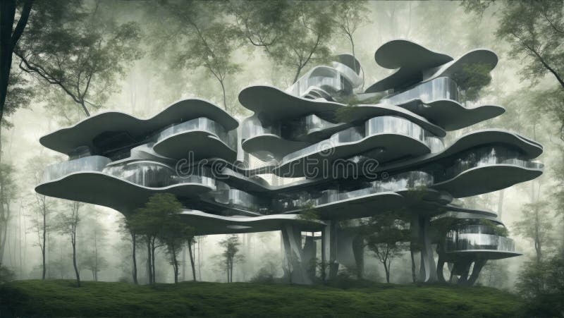 A Futuristic House Wonders Fluidity of Architecture of Harmony and ...