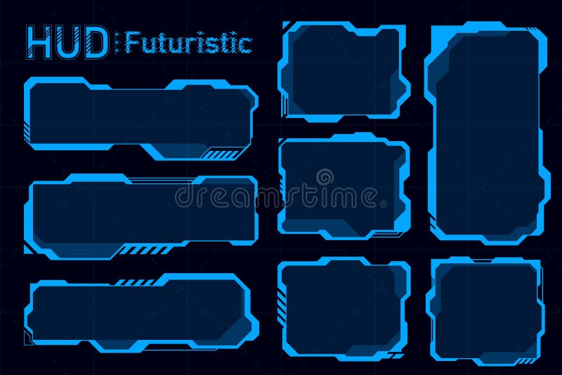 Futuristic HUD Abstracts.Future Theme Concept Background.vector and ...