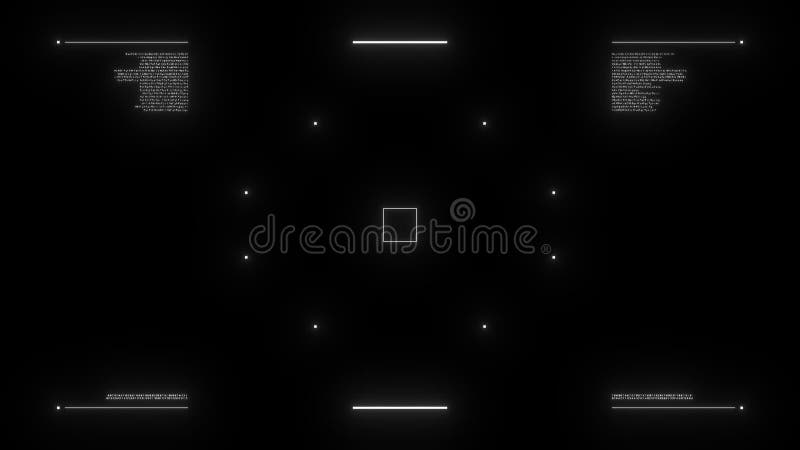 Futuristic HUD Aim Animation. Drone Interface Stock Video - Video of ...