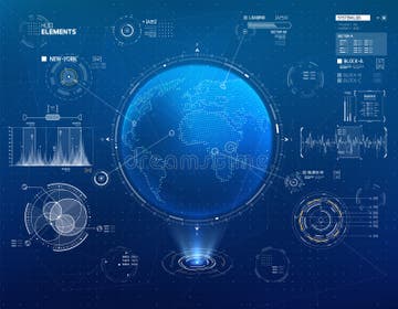 Futuristic Sci Fi Hud Elements Set Stock Illustrations – 2,295 ...