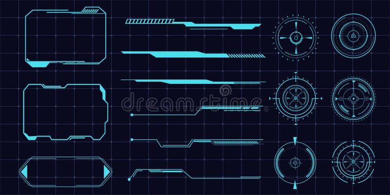 Hud Box Elements Stock Illustrations – 885 Hud Box Elements Stock ...