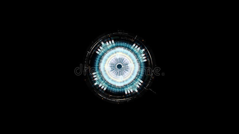Futuristic HUD Holographic Electromagnetic Machine Stock Illustration ...