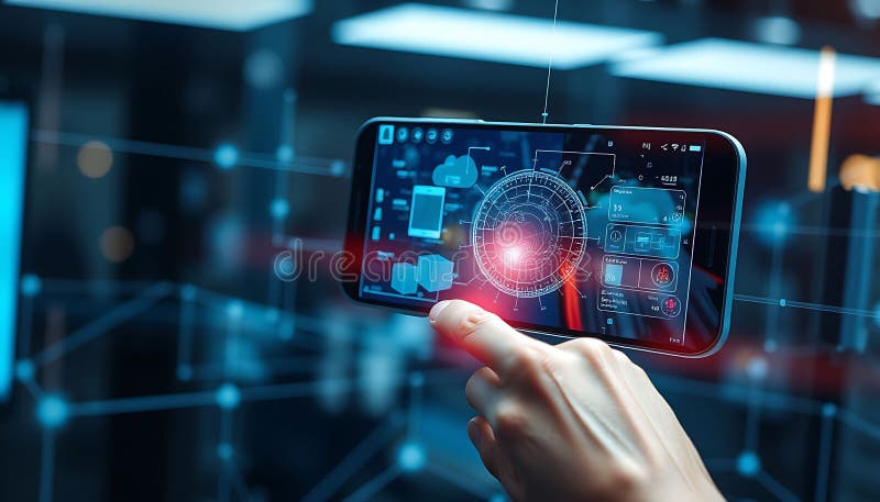 Futuristic HUD Interface, Digital Screen, Tech Display, and User ...