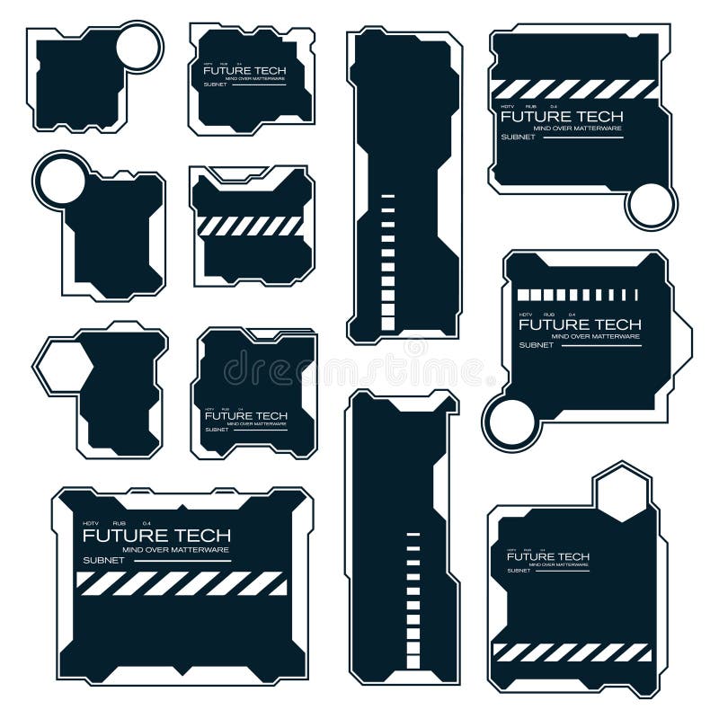Hud Collection Futuristic Stock Illustrations – 3,810 Hud Collection ...