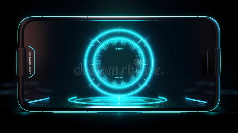 Futuristic HUD Interface. Futuristic User Interface, Generative AI ...