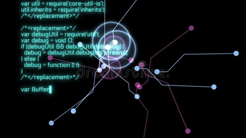 Hacker Code Running Down a Computer Screen Terminal Stock Video - Video of cyberspace, cyber ...