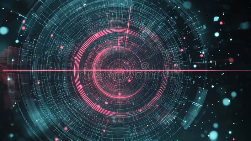 Futuristic Hud Target System is Scanning and Detecting Elements in ...