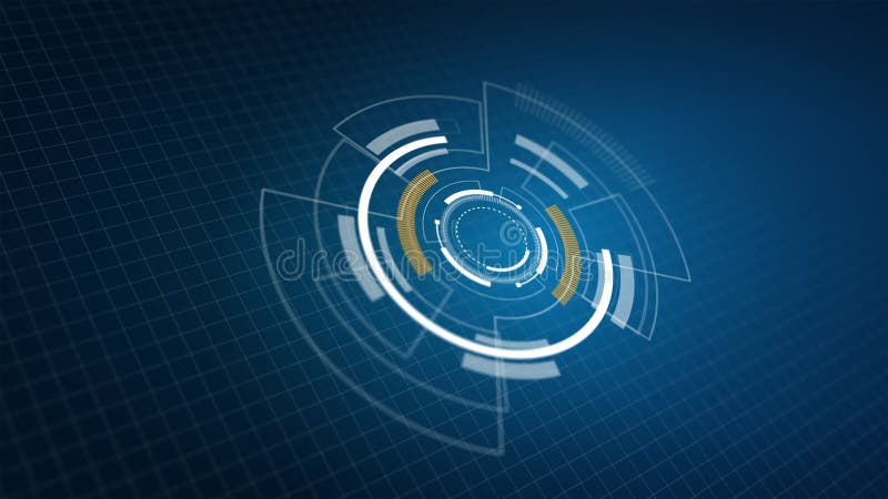 Futuristic HUD Technology Design Element. Virtual Reality Concept ...