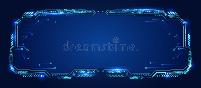 Futuristic Hud Technology Interface. Abstract Virtual Cyber Control ...