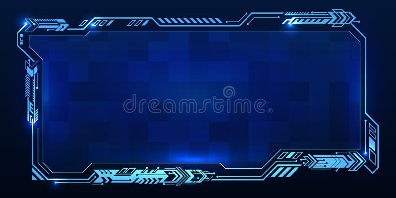 Futuristic Hud Technology Interface. Abstract Virtual Cyber Control ...