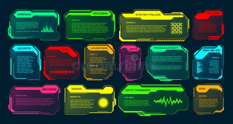 Colorful Warning Message Frame Stock Illustrations – 364 Colorful ...