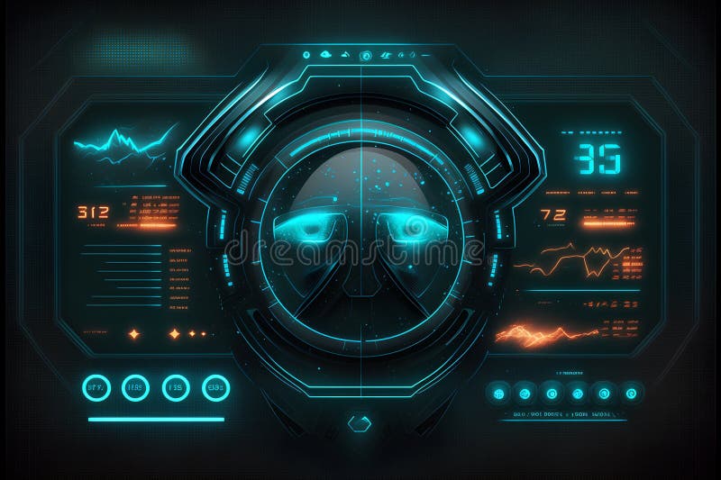 Futuristic HUD User Interface. HUD User Interface Stock Illustration ...