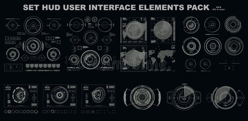 Futuristic HUD Virtual Graphic Touch User Interface, HUD Interface ...
