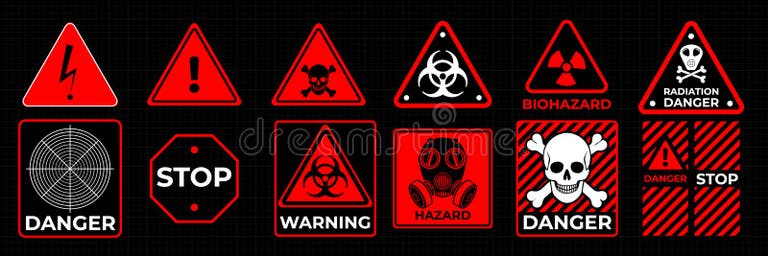 Futuristic HUD Warning Frame Concept Featuring Danger Zone Alerts and ...