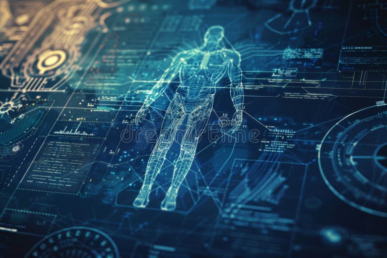 Human Blueprint Stock Illustrations – 4,619 Human Blueprint Stock ...