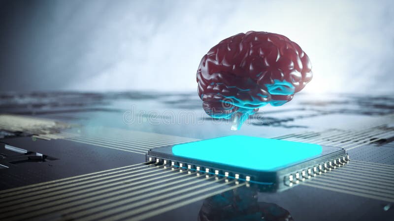 AI brain loop animation. stock footage. Video of concept - 342077744