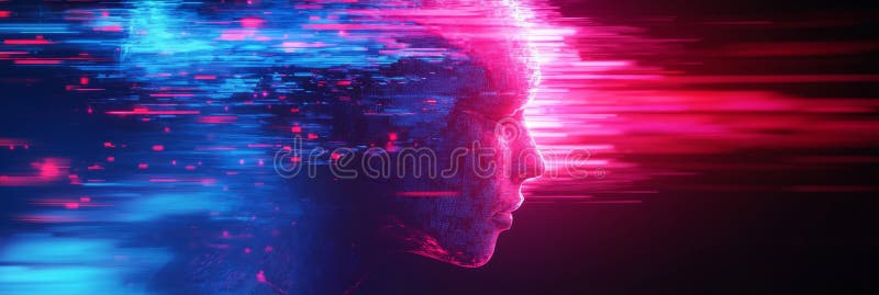 A Futuristic Human Interacts with Artificial Intelligence Systems ...