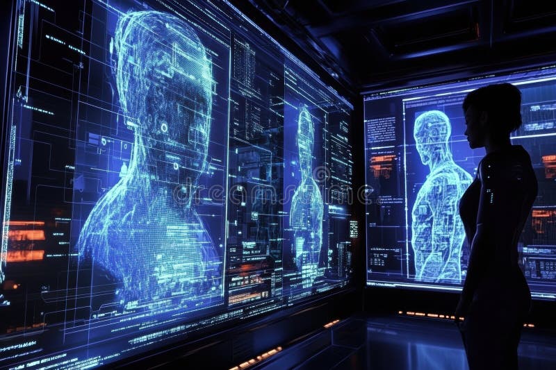 Futuristic Human Interface Exploration in a High Tech Environment ...