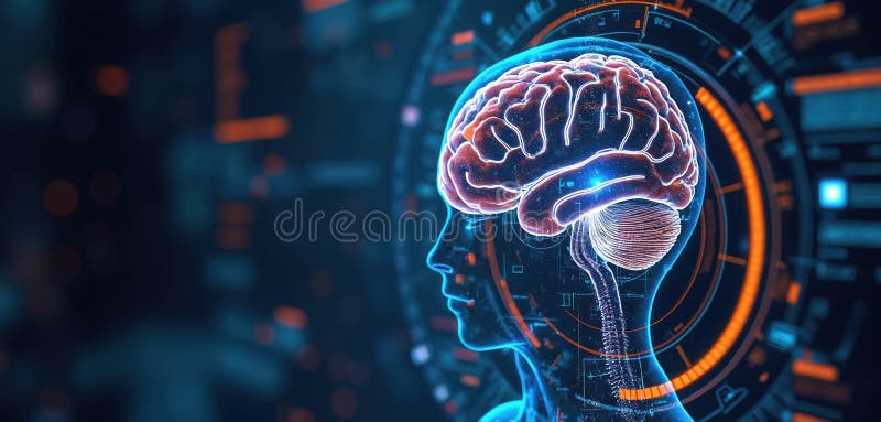 Futuristic Human Medical HUD Interface Displaying Digital Data Charts ...