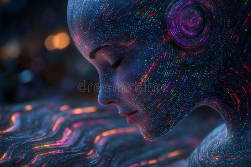 Digital Consciousness stock illustration. Illustration of learning ...