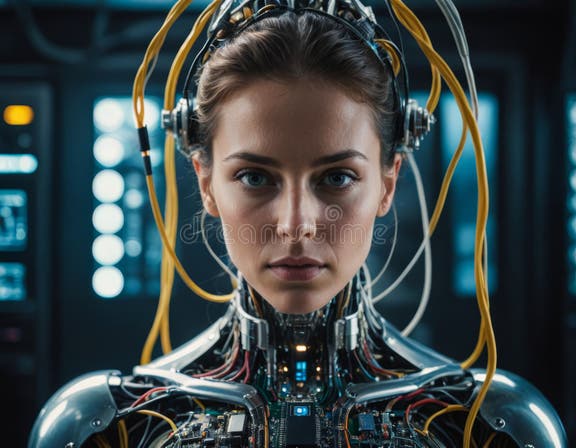 Futuristic Humanoid Robot with Advanced Technology Explores the Boundaries of Artificial ...