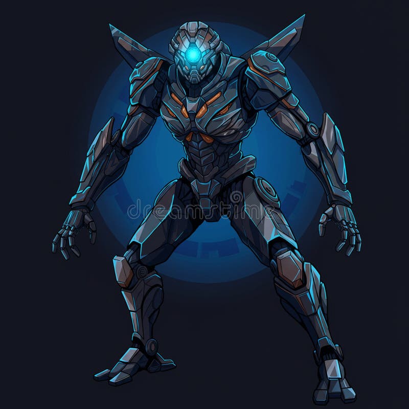 The Humanoid Robot Showcases Advanced Tech with Visible Circuits and ...