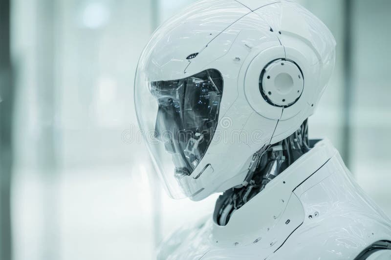 Futuristic Humanoid Robot Displaying Advanced Features in a Modern ...