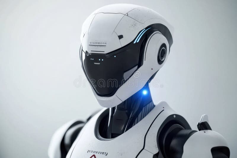 Futuristic Humanoid Robot with Intricate Design in a Minimalist ...