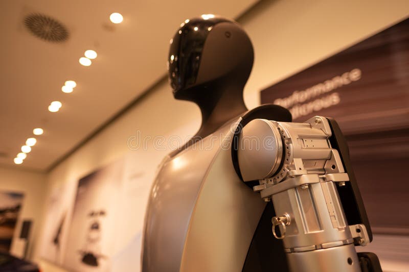 Futuristic Humanoid Robot Named Tesla Bot AKA Optimus, Modern ...