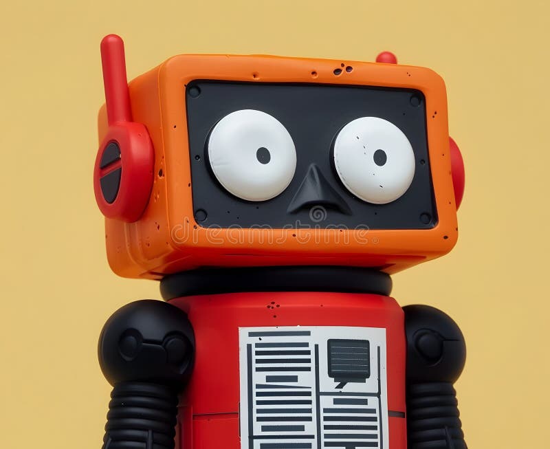 A Futuristic Humanoid Robot Reporting the Latest News and Information ...