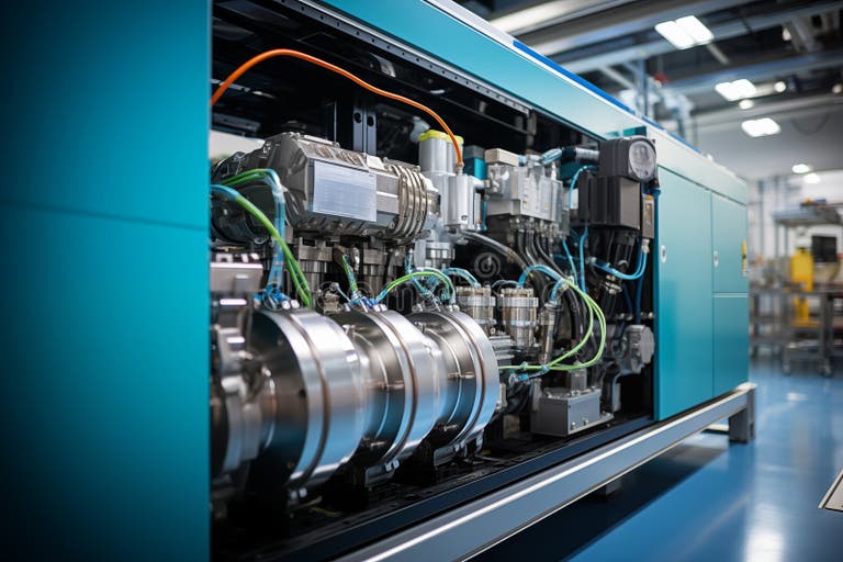 Futuristic Hydrogen Fuel Cell Engine. Source of Clean Energy Stock ...