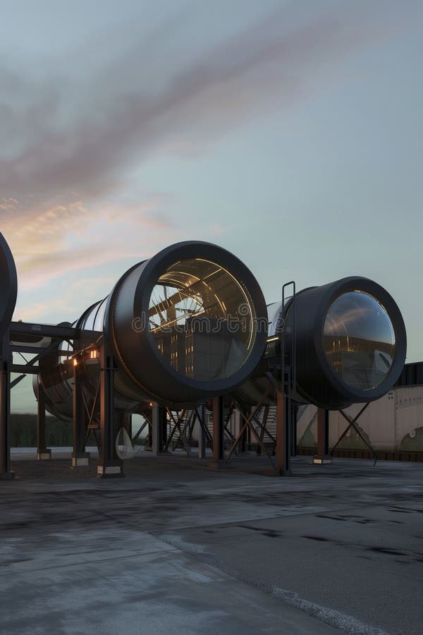 Futuristic Hyperloop Transportation System with Modern Circular ...