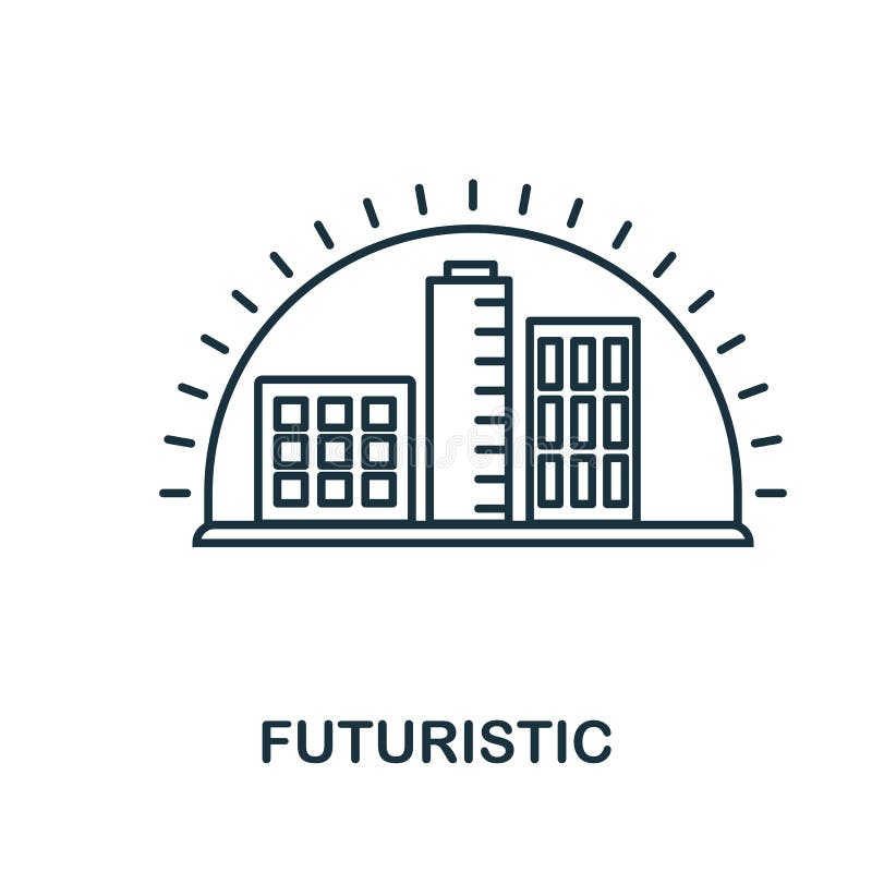 Futuristic Icon. Simple Element from Technology Collection. Line ...