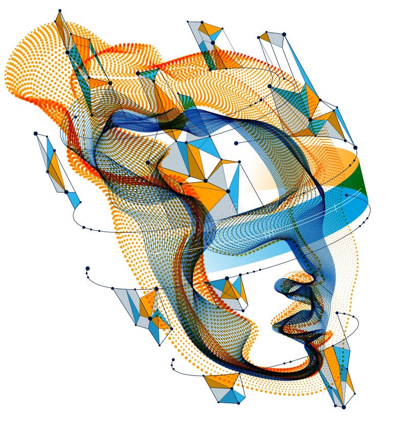 Futuristic Idea of Digital Software Soul of Machine, Spirit of ...