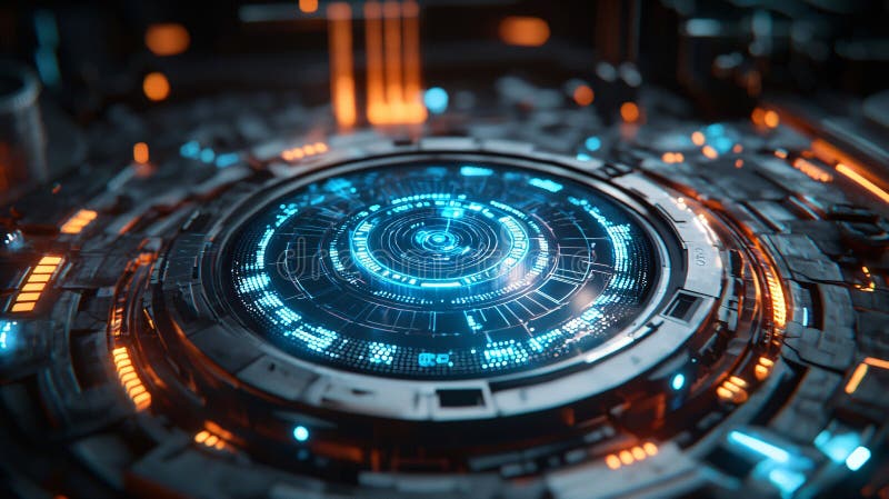 Science Fiction Future Technology Core Stock Illustration ...