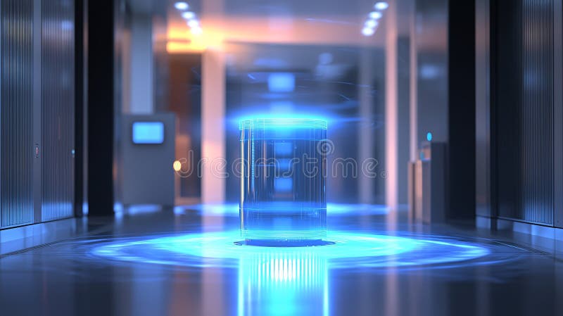Future Science and Technology Corridor Stock Image - Image of ...